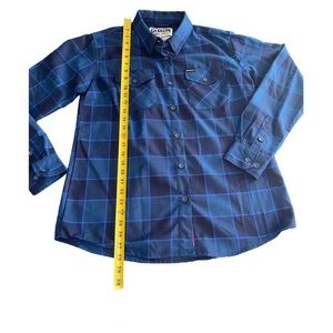 DIXXON | Tops | Dixxon X Snap On Tools Flannel Shirt Womens Blue ...